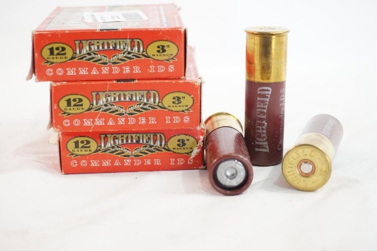 Three boxes of Lightfield Commander IDS Plus 12 gauge 3 " Magnum slugs ...