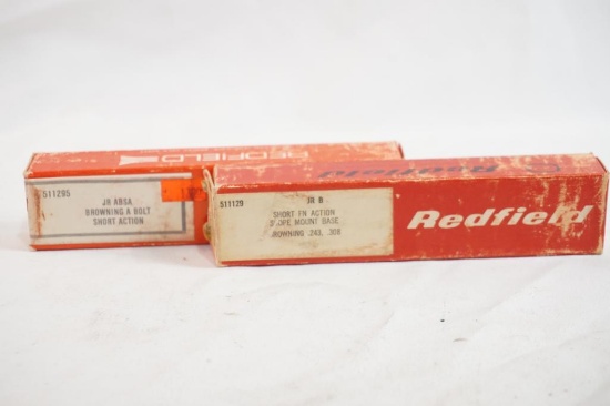 Two Redfield one piece scope bases one fits Browning A bolt short ...