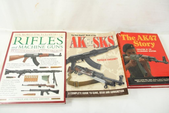 One book on machine guns, and two books on AK-47 & SKS rifles. | Guns ...