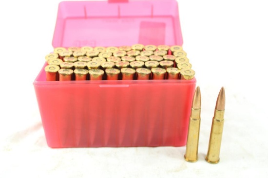 One red plastic ammo boxes of 7.7 R1 M3Z. 303 British FMJ, most likely ...