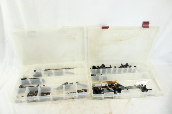 Two clear plastic compartment boxes of miscellaneous gun parts. | Guns ...