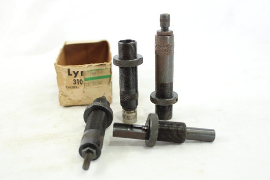 Lyman 310 four die set for hand reloading,In box. Unknown caliber, but ...