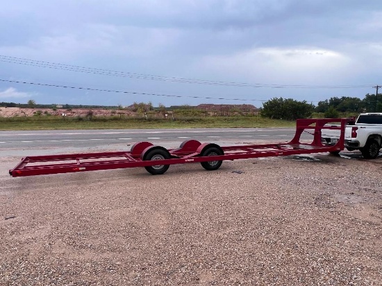 Red Gooseneck Trailer 36' long 8' wide. Was used to haul hay. (Bill of ...