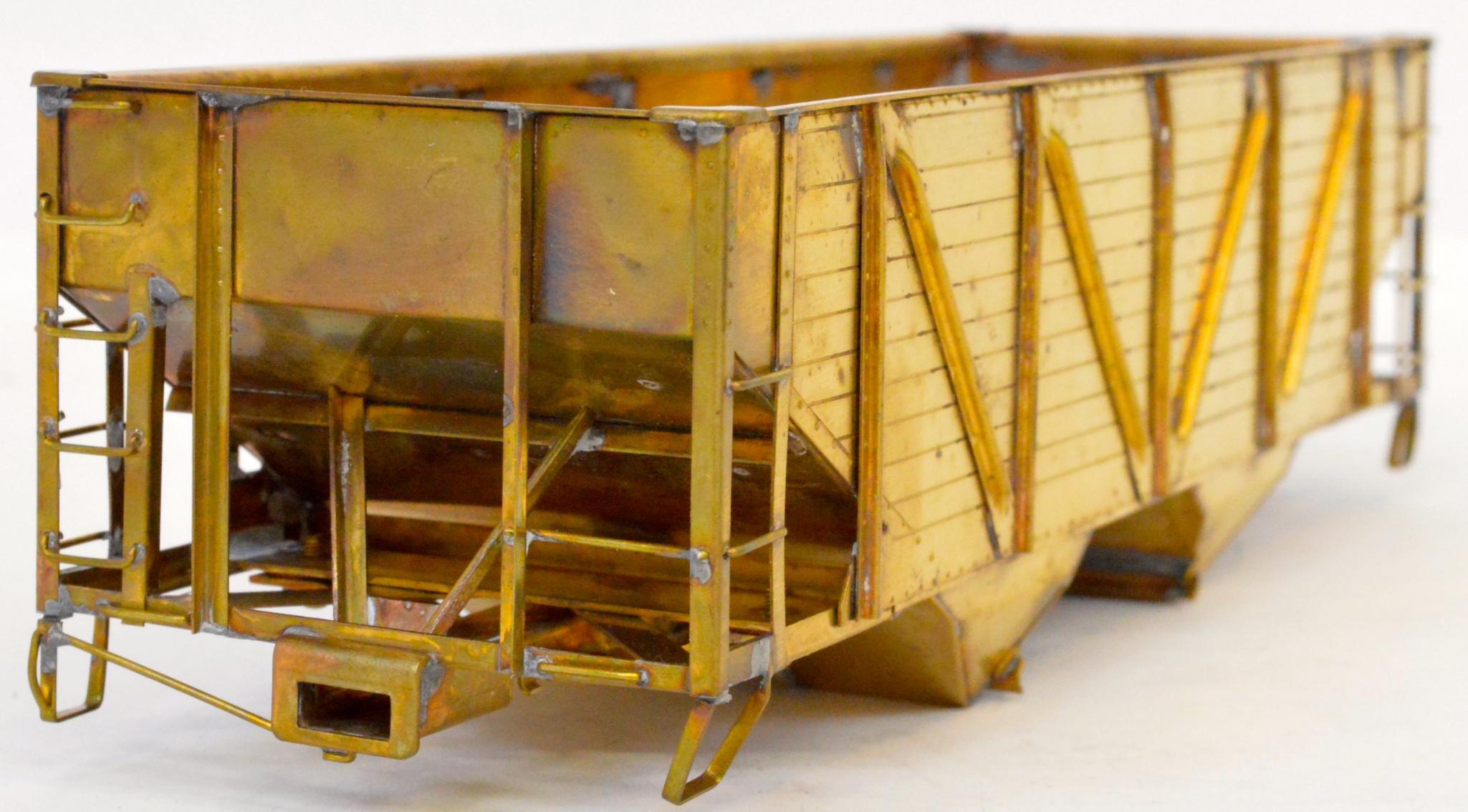 KTM O scale brass 505 outside braced twin hopper | Proxibid