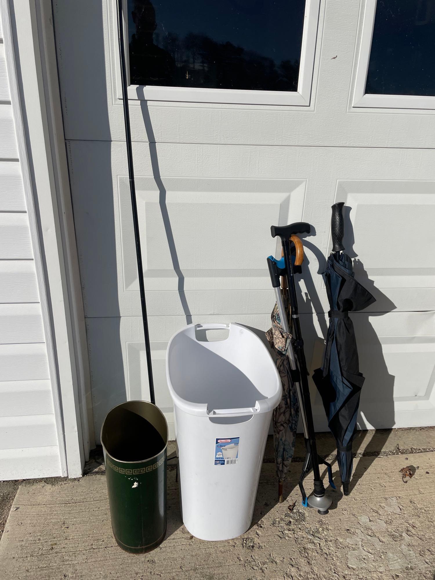 Garbage Cans, Umbrellas, Walking Cane, Shepards | Proxibid