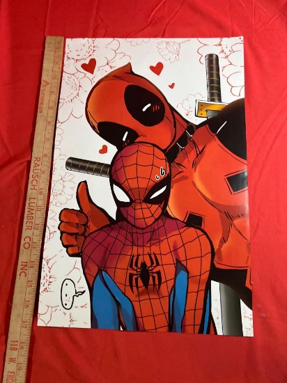 Spider-Man And Deadpool Poster | Art, Antiques & Collectibles Art ...