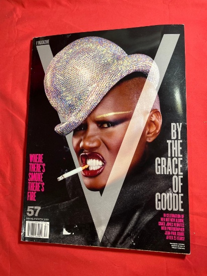 V Magazine Grace Jones Cover | Estate & Personal Property Used Books ...