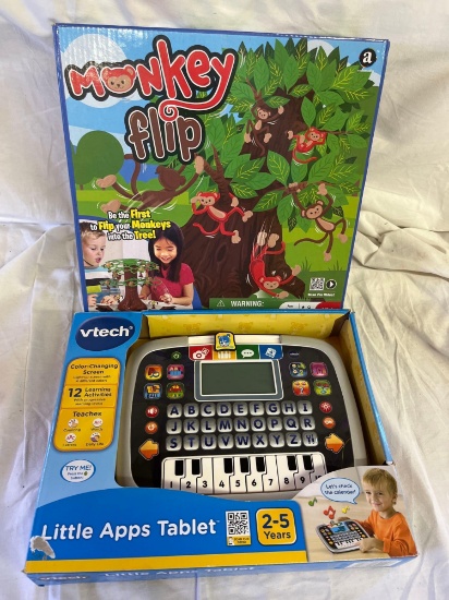 Vtech Little Apps Tablet and Monkey Flip Game | Online Auctions | Proxibid