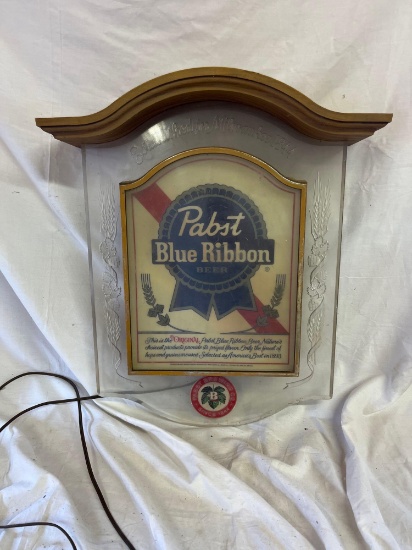 Vintage Pabst Blue Ribbon Bar Display Sign | Online Auctions | Proxibid