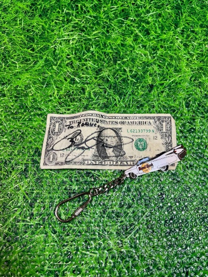 signed dollar bill and hard rock keychain | Online Auctions | Proxibid