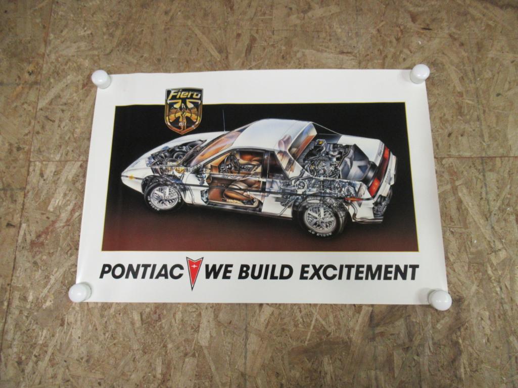 Rare S.E.M.A. Pontiac FIERO Introduction Poster | Proxibid