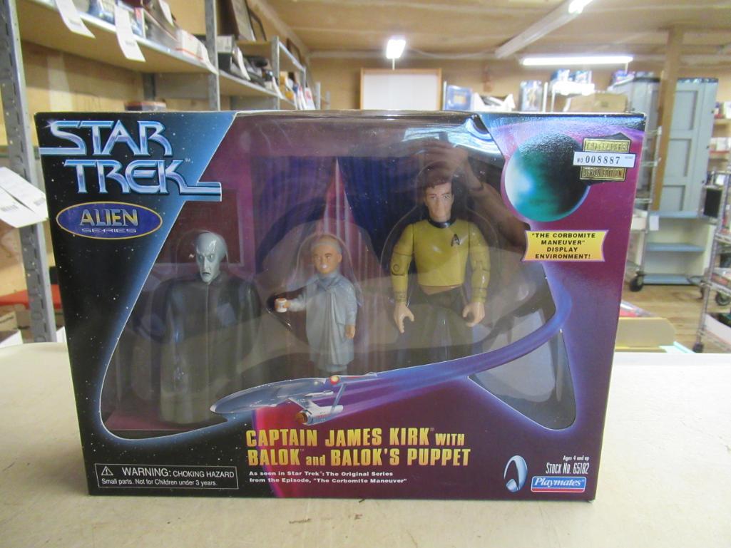 Star Trek Captain James Kirk w/ Balok and Balok's | Proxibid