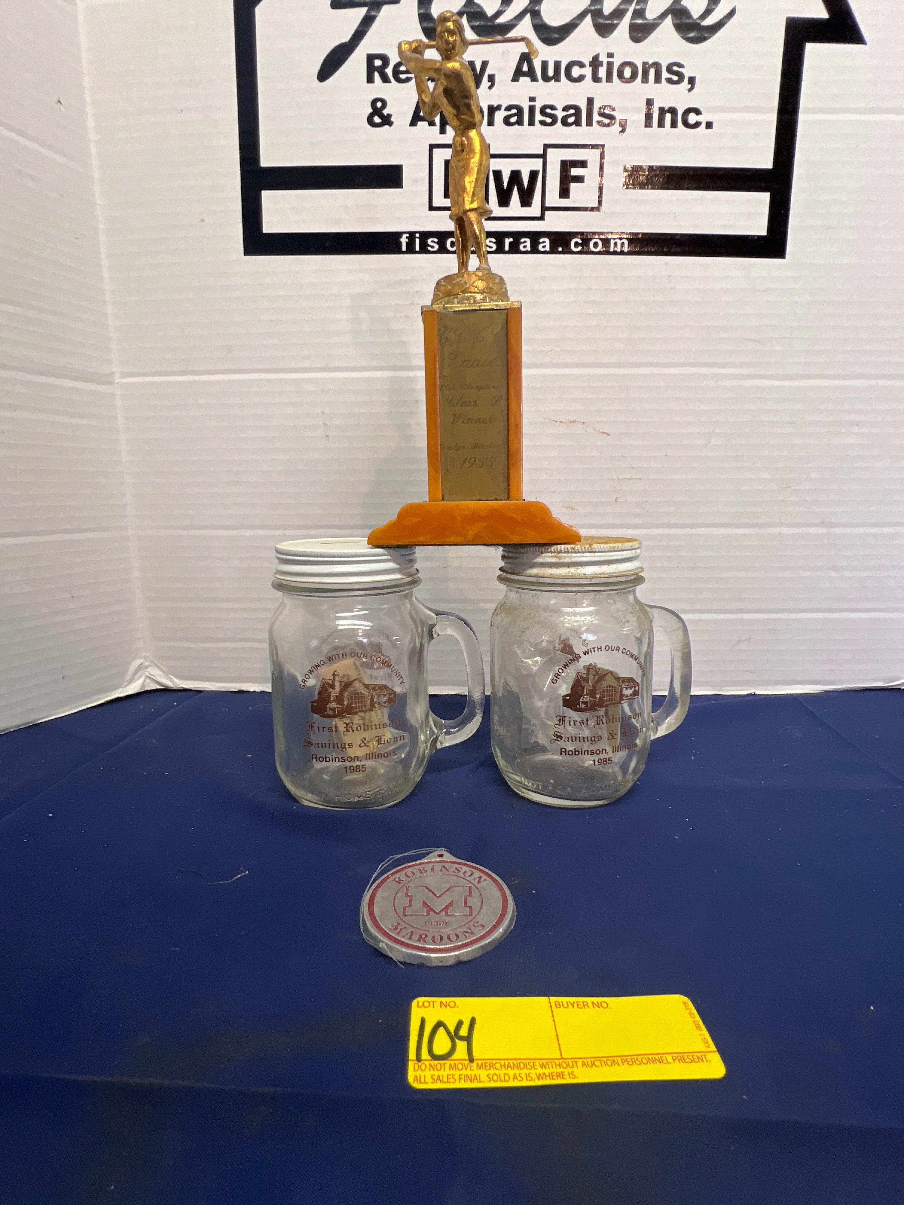 FRSB Piggy Banks, 1958 Ladies Class B Trophy | Proxibid