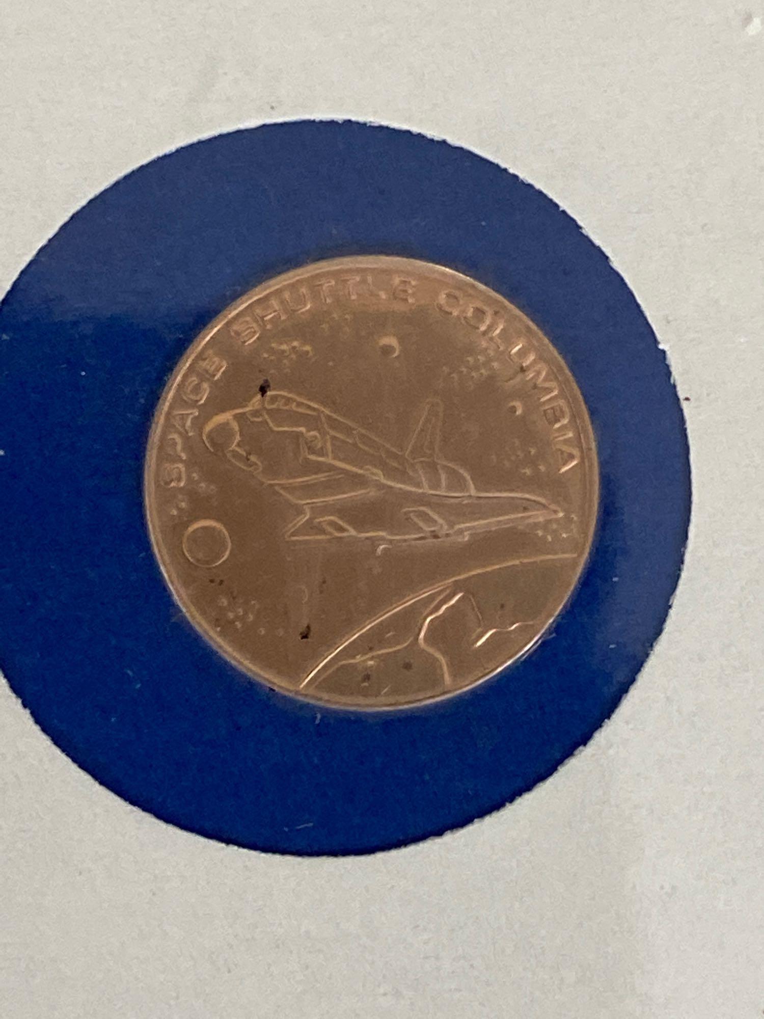 Space Shuttle Challenger Coins