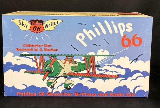 1993 Spec Cast Phillips 66 Skywriter Bi-Plane and Radio Car | Art ...