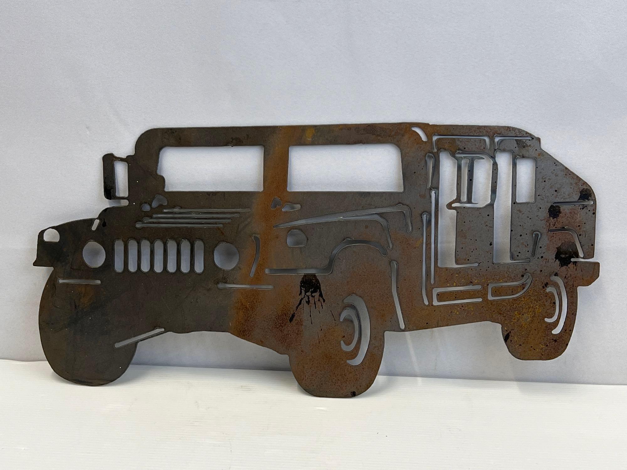 Metal Cut-Out of HUMVEE | Proxibid