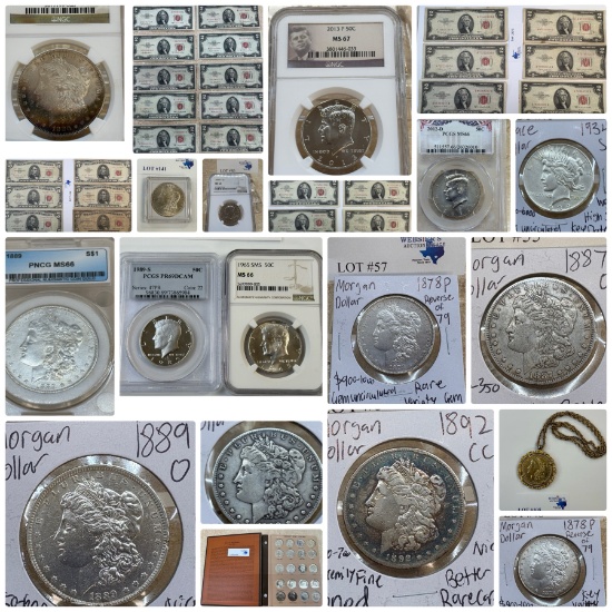 Webster's Auction Palace Auction Catalog - GRADED SILVER DOLLARS, COINS ...