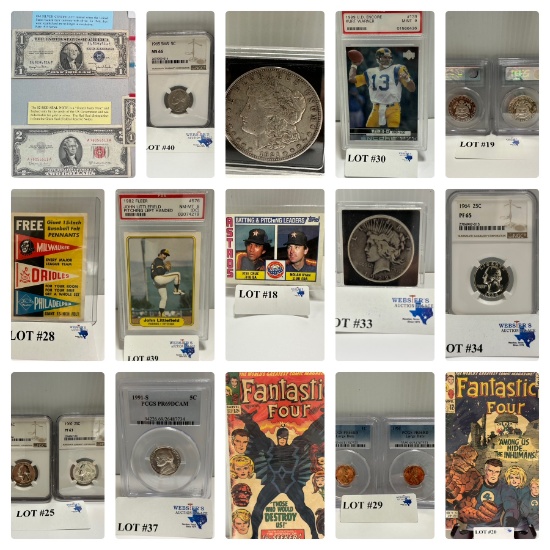 Webster's Auction Palace Auction Catalog - COINS, JEWELRY, SPORTS CARDS ...