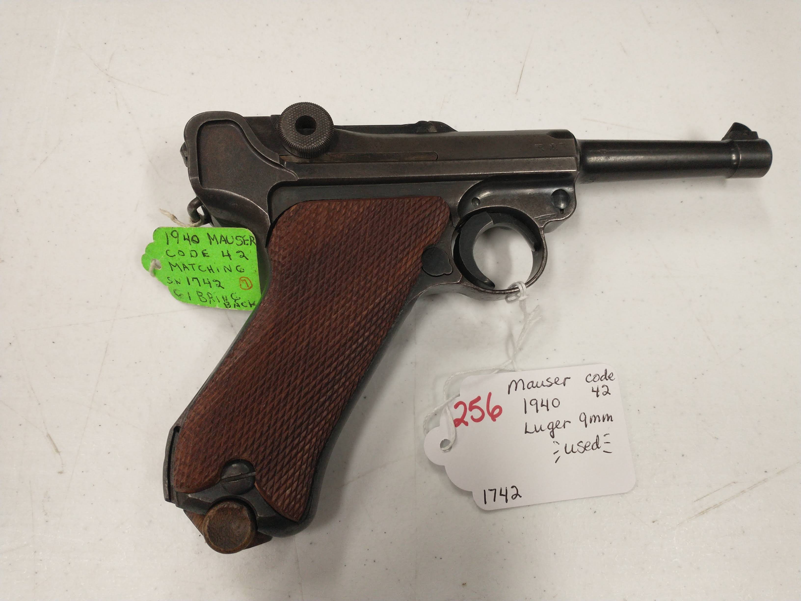 Mauser 42 1940 Luger 9mm Pistol | Proxibid
