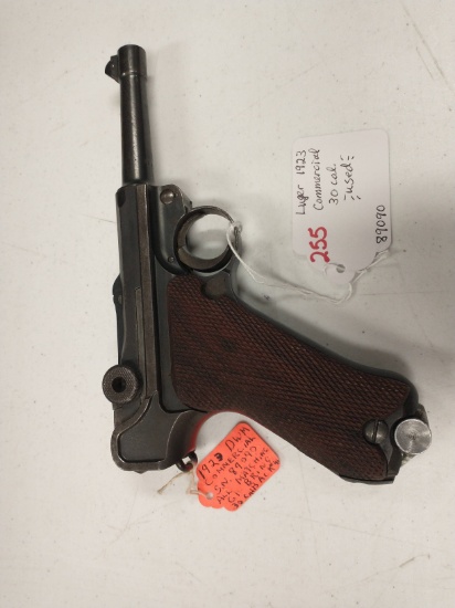 Luger 1923 Commercial 30cal Pistol | Guns & Military Artifacts Handguns & Pistols | Online ...