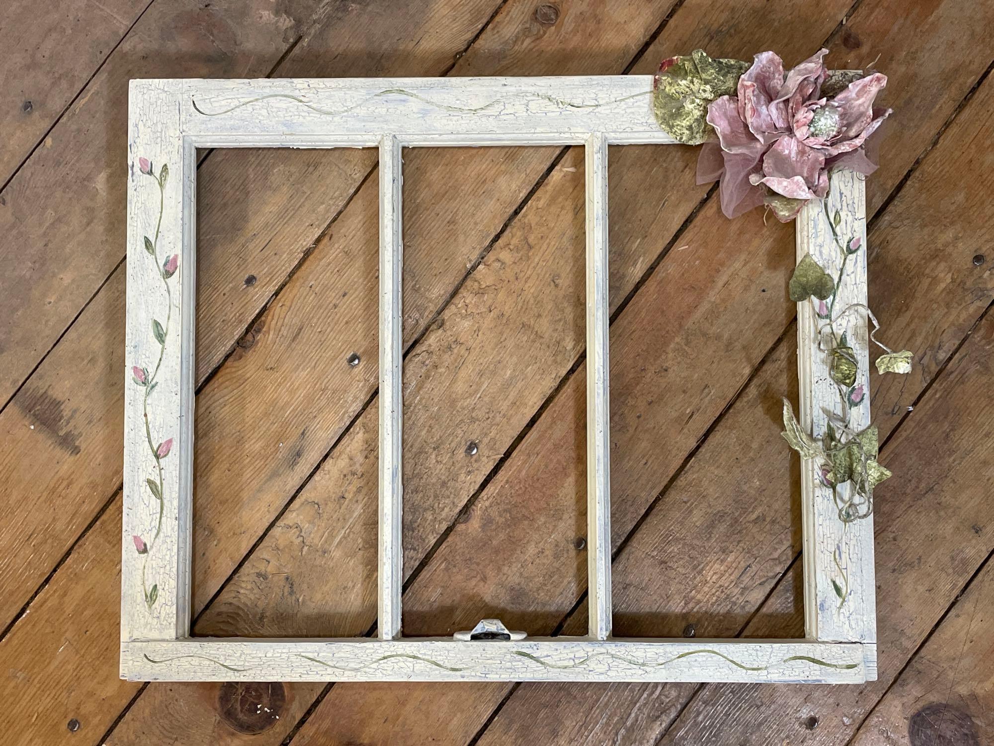 Shabby Chic Painted Window Frame | Proxibid