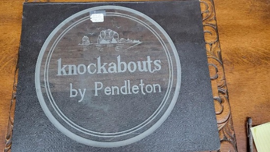 Glass Pendleton Wool advert sign | Art, Antiques & Collectibles ...
