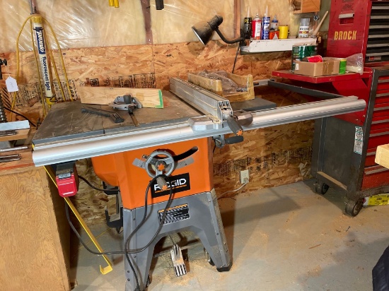 10" Rigid Table Saw R4512 | Online Auctions | Proxibid