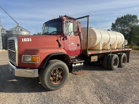 1997 Ford Lts9000 Flatbed Truck W/ Tank | Commercial Trucks Hauling ...