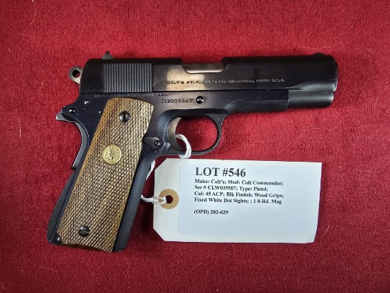 Colt's PT F.A. Mfg. Co. Colt Commander | Online Auctions | Proxibid