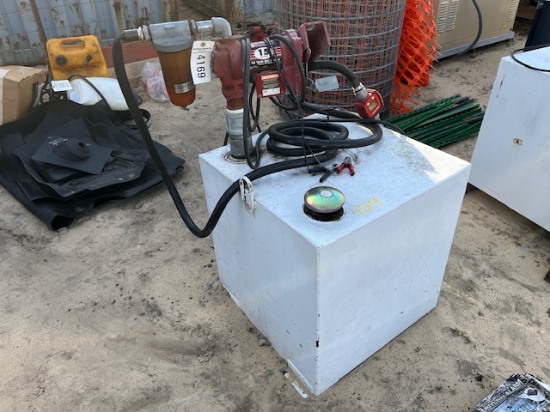 Square Fuel Tank w/ Pump | Online Auctions | Proxibid