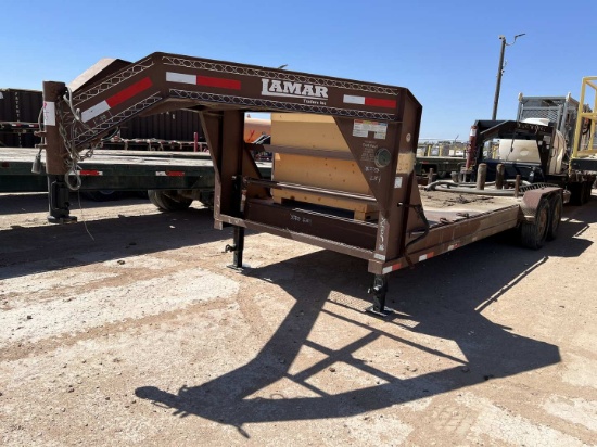 2017 LAMAR 24' X 7' T/A GOOSENECK BOP/UTILITY TRAILER | Commercial ...