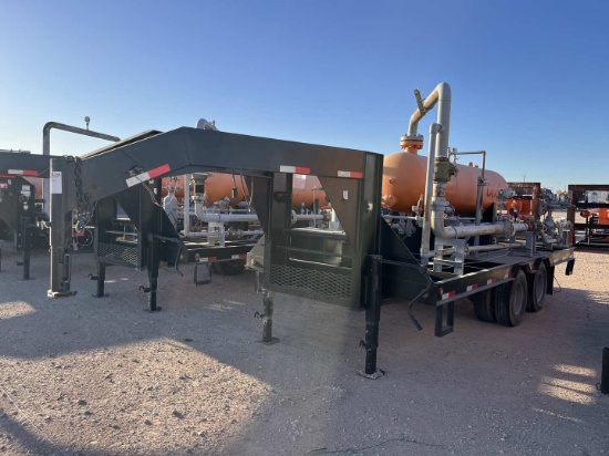 30" X 10'2000 PSI WP 3 PH TEST UNIT SEPARATOR MTD ON T/A GOOSENECK ...