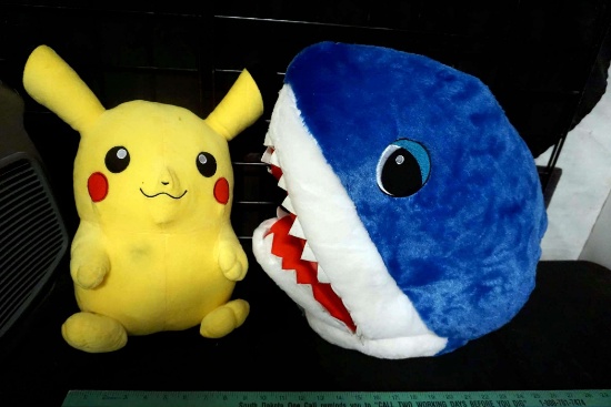 Shark Head Mask & Pikachu Stuffed Animal | Art, Antiques & Collectibles ...