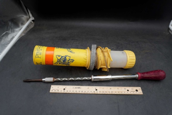 Great Neck Drill & Plastic Yellow Device W/ String | Online Auctions ...
