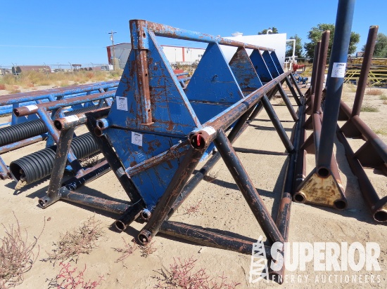 (20-26) (2) 41"H x 30'L Triangular Pipe Racks | Heavy Construction ...