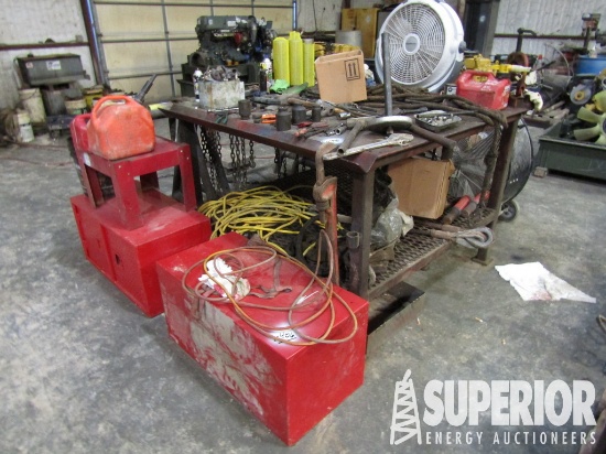 (1-406) 5' x 5' & Steel Tables, Tool Boxes , Batt | Heavy Construction ...