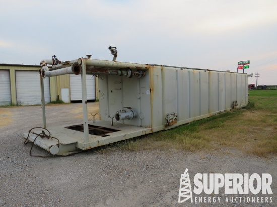 10'W x 35'6"L Open-Top Mud Tank | Heavy Construction Equipment Drilling ...