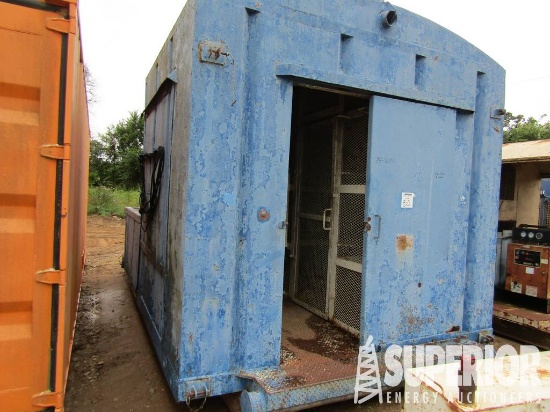 10'W x 17'OAL Parts House, 8'L Enclosed w/ (15) Va | Heavy Construction ...