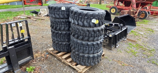 4-New 12-16.5 Forerunner Skidloader Tires | Heavy Construction ...