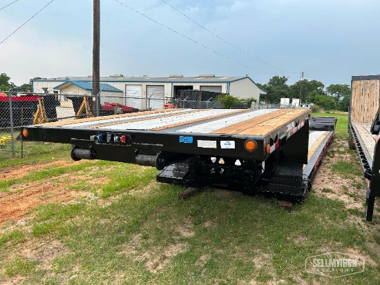 2009 Trail King 48ft Double Drop Detachable Neck T/A Lowboy Trailer ...