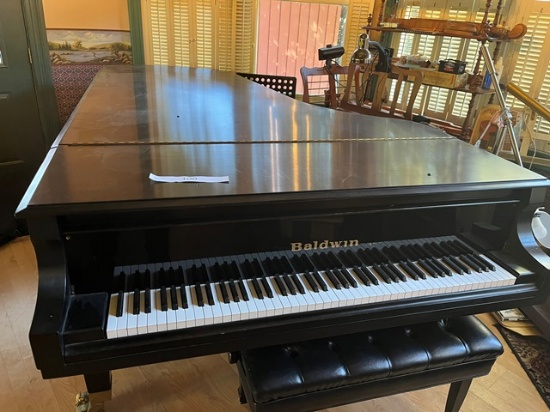 BALDWIN GRAND PIANO 9'X5'2" ON ROLLER SERIAL # 126331. | Art, Antiques ...