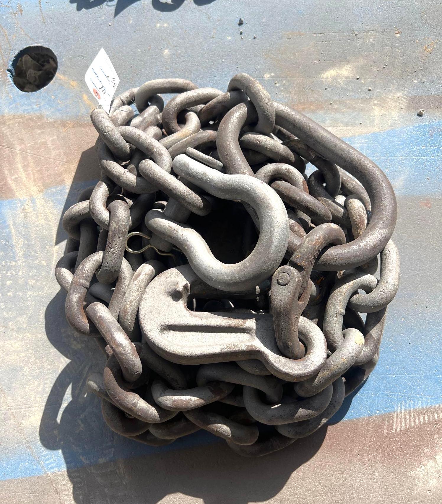 3/4 inch Chain with Clevis, Hook, and Loop | Proxibid