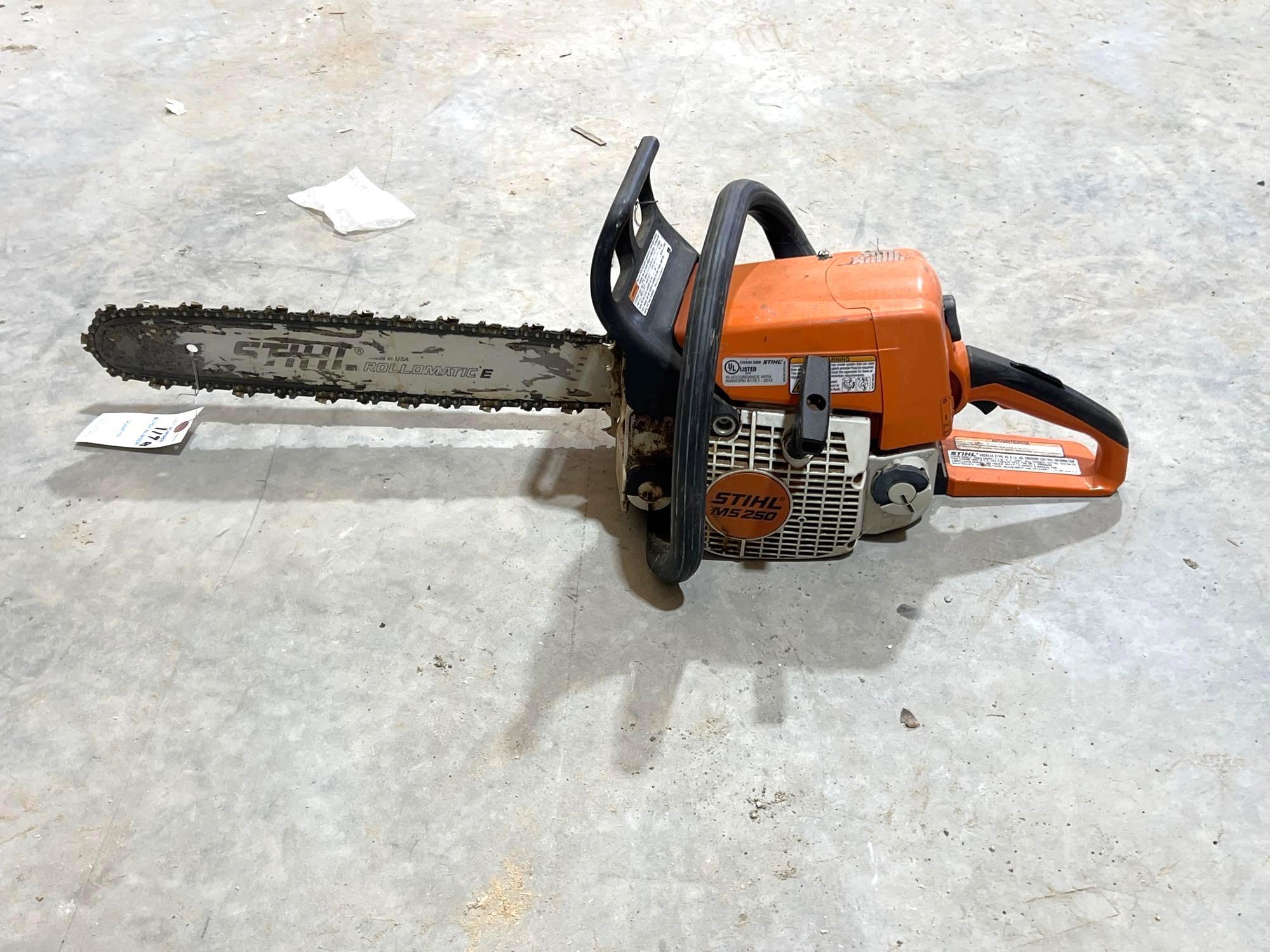 STIHL MS250 Chainsaw - Has Compression | Proxibid