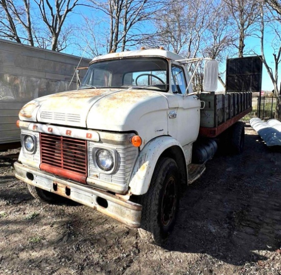 1962 Ford N700 Truck with Hydraulic Bed - 138,244 miles - Runs - Comes ...