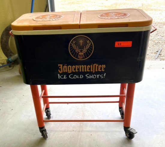 Jagermeister Cooler on Stand | Estate & Personal Property | Online ...