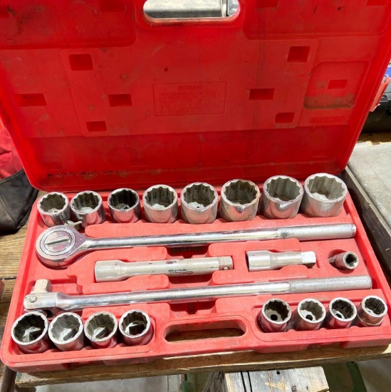 21 piece 3/4 inch Socket Set | Heavy Construction Equipment Light ...