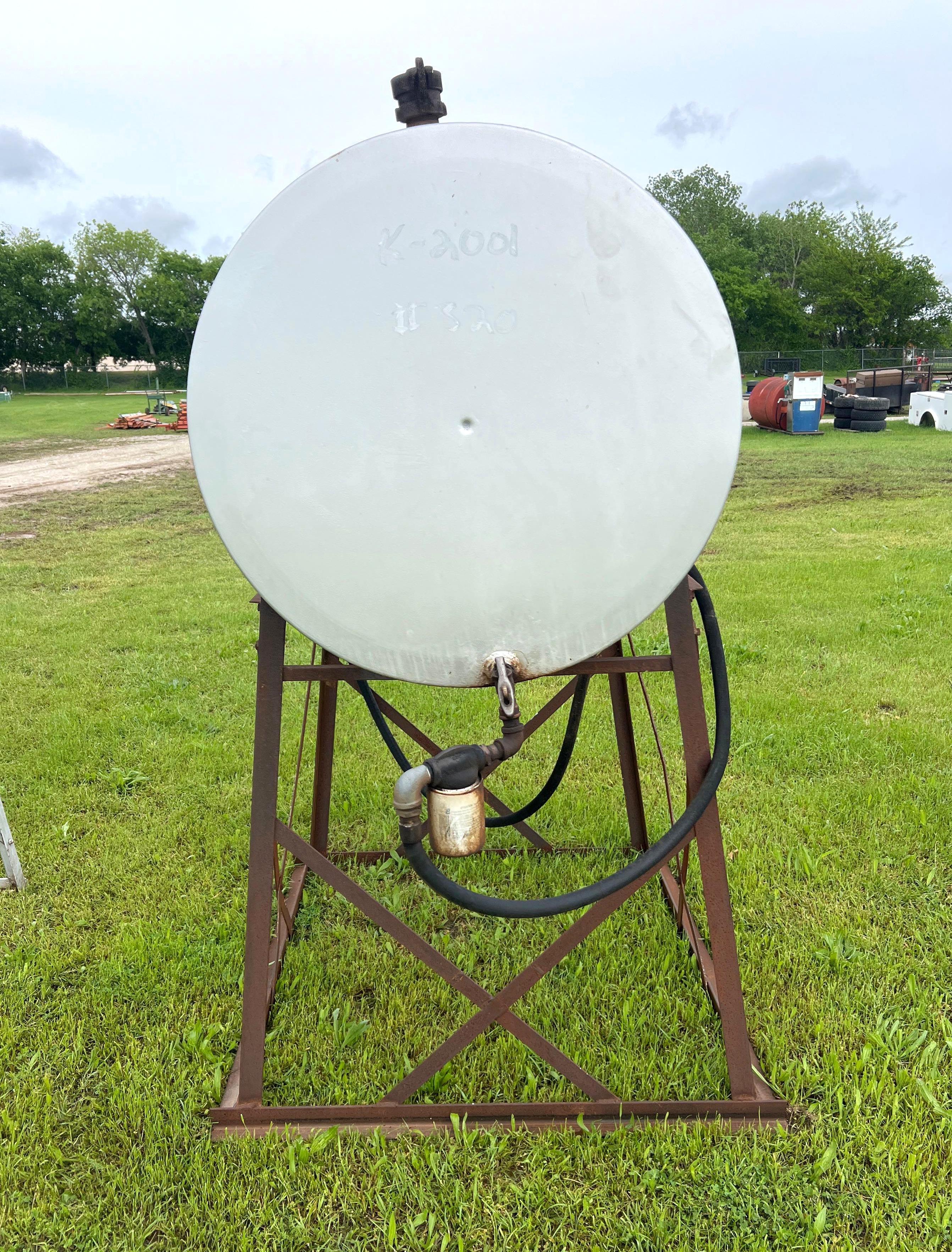 Gravity Flow Fuel Tank on Stand | Proxibid