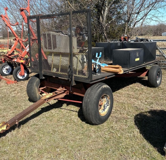 Farm Service Wagon with 200 gallons of Fuel Tanks, 2 Toolboxes, and an ...