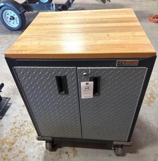 Small Gladiator Storage Cabinet on Casters with Contents | Heavy ...
