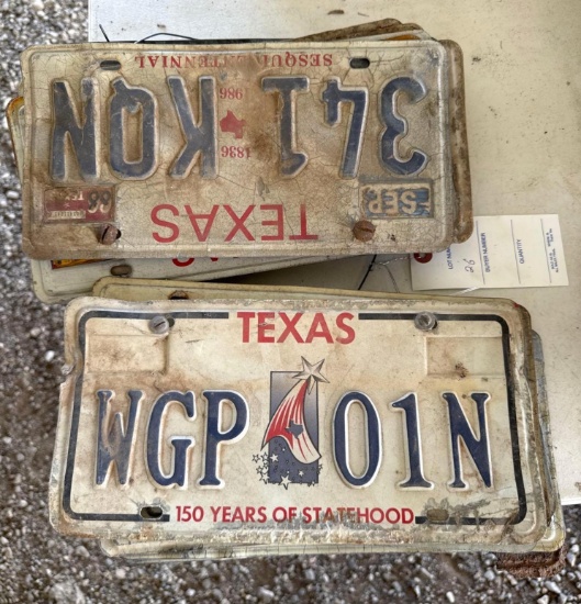 Stack of Misc. License Plates from 1970s, 1980s, and 1990s | Art ...